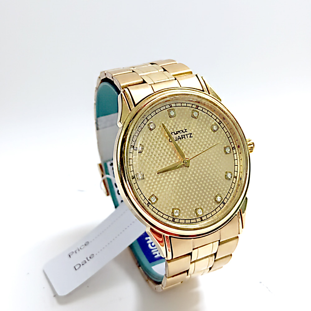Stylish Golden Wrist Watch for Men: